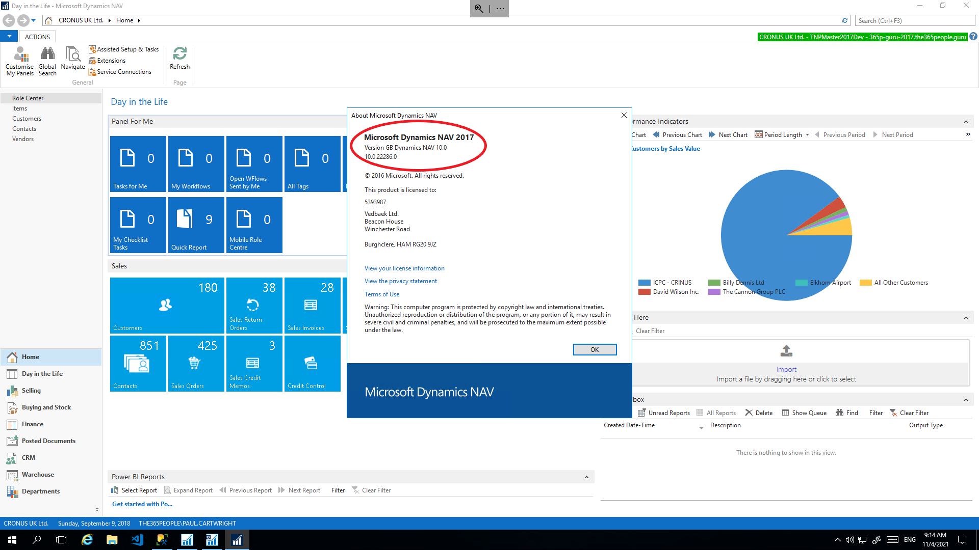 What version of Dynamics NAV or Business Central are you using?